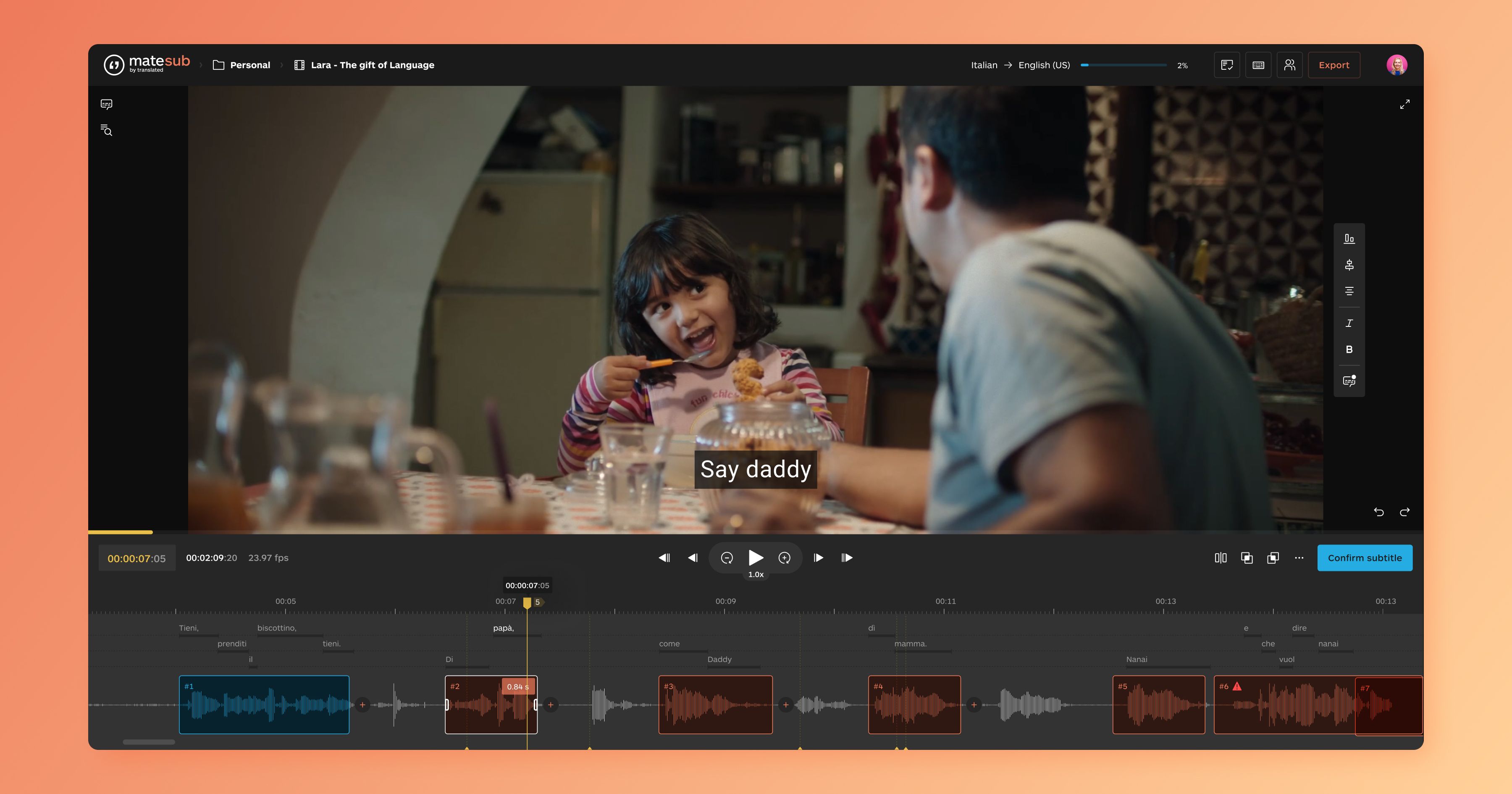 Edit Your Subtitles Easily with Matesub’s Online Subtitle Editor | Matesub