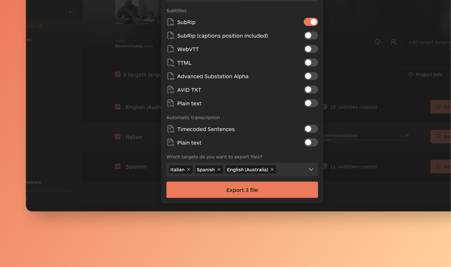 Generate SRT Files Automatically with Our SRT Generator | Matesub